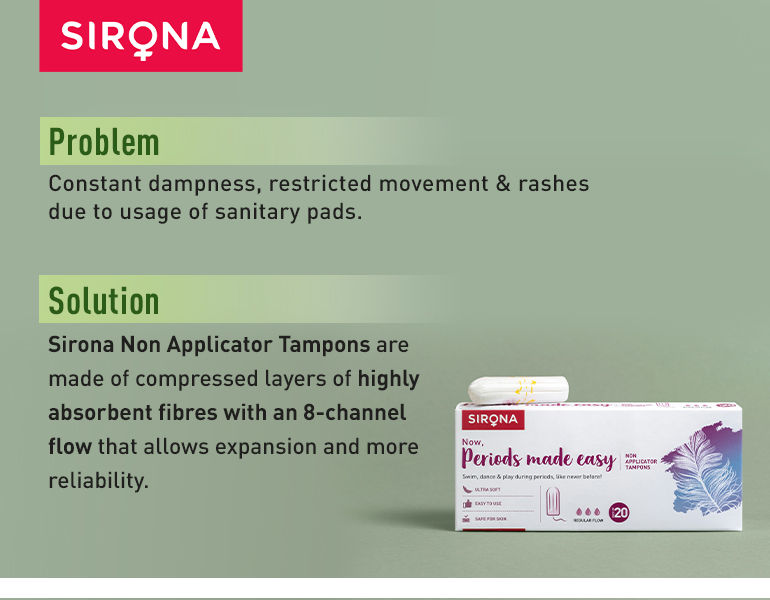 Sirona FDA Approved Premium Digital Tampon (Medium Flow) - 20 Tampon