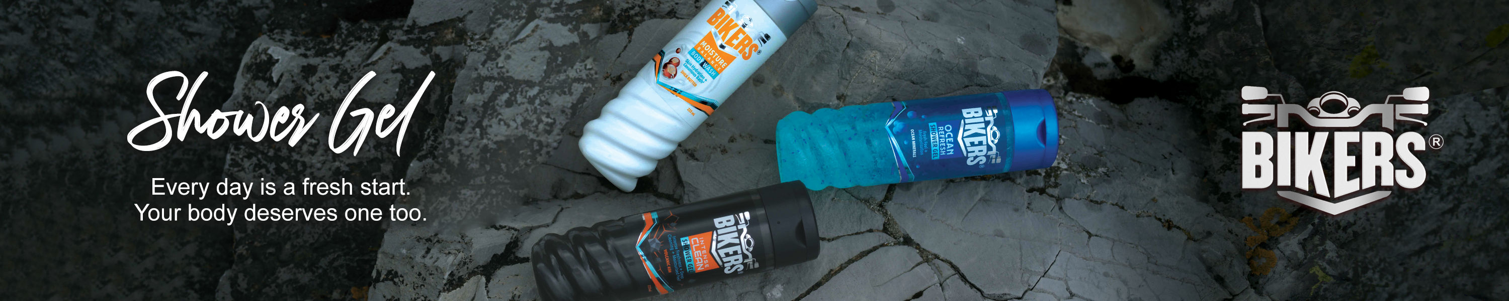 Biker's Intense Clean Shower Gel, Enriched with Volcanic Ash, Intense ...