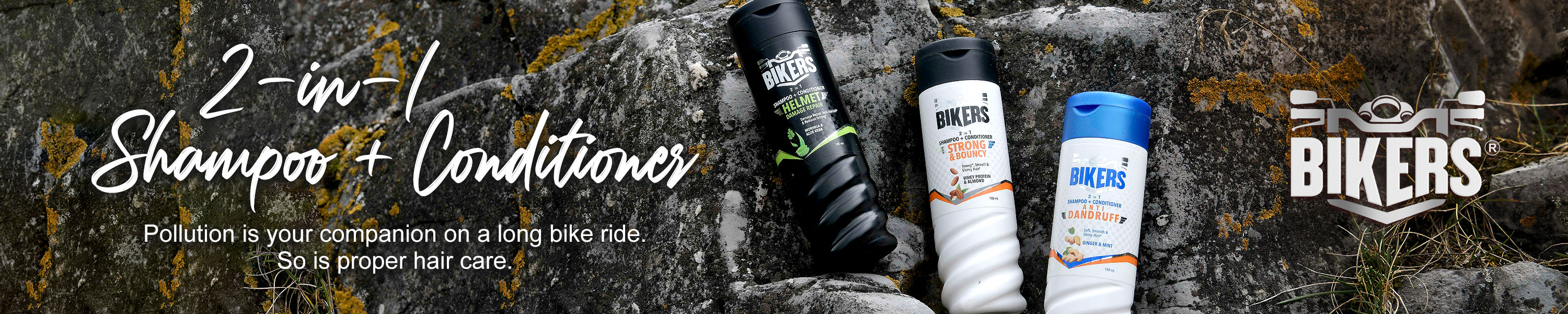 Biker's 2-in-1 Helmet Damage Repair Anti Hairfall Shampoo + Conditioner ...