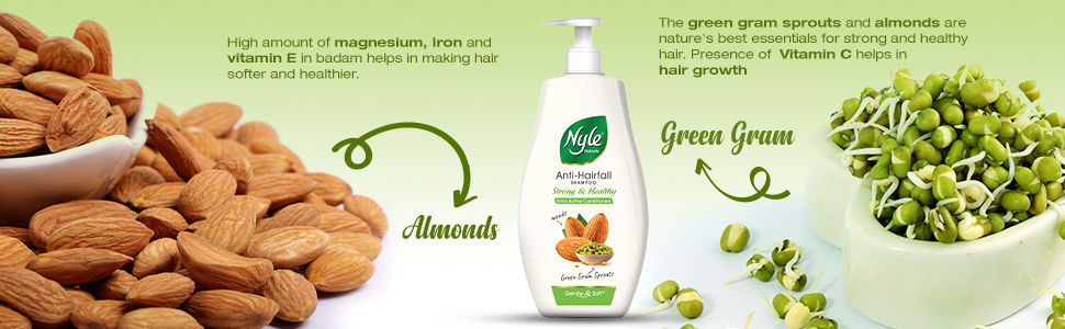 Nyle Naturals Strong & Healthy Anti Hairfall Shampoo, With Goodness Of ...