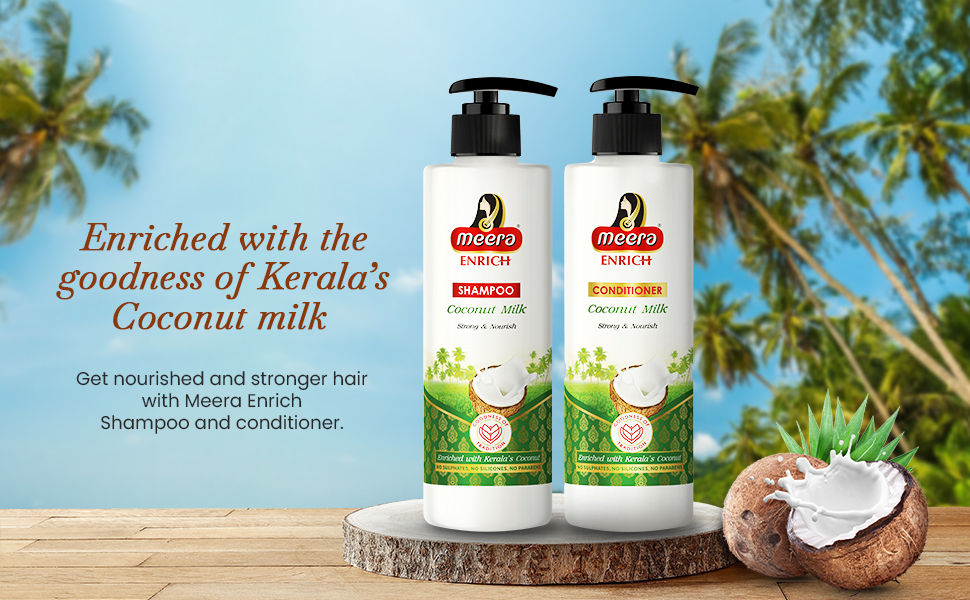 Meera Enrich Shampoo For Strong & Nourish Hair, Enriched With Kerala's ...