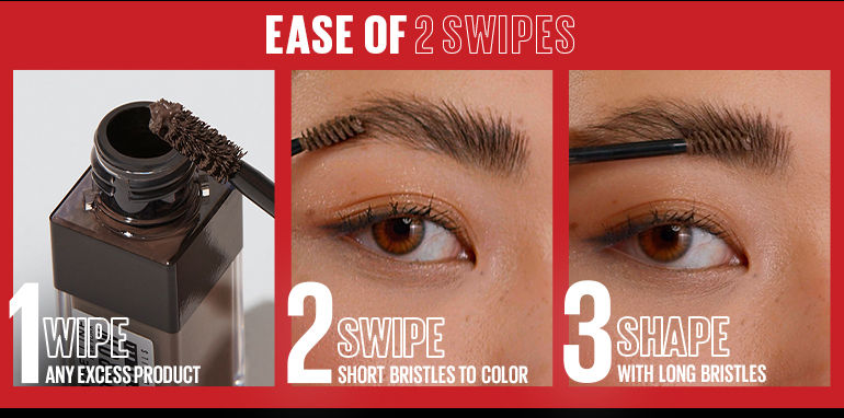 Maybelline Tattoo Brow 3 Day Styling Brow Gel, Warm Brown, 6ml | Semi ...