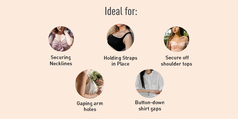 Sirona Women Fashion Tape Double Stick Strips – 16 Strips | For ...
