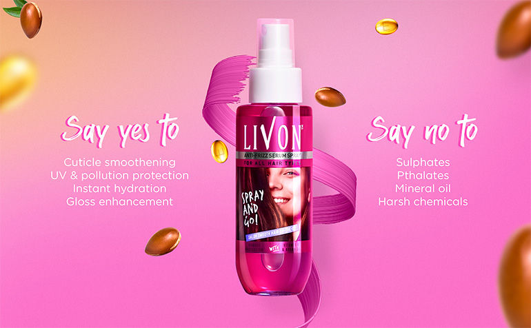Buy Livon Shake & Spray Hair Serum (100 ml) Online | Purplle