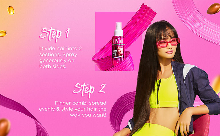 Buy Livon Shake & Spray Hair Serum (100 ml) Online | Purplle