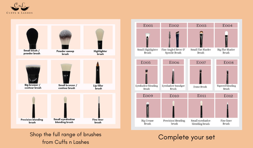 Types Of Makeup Brushes Chart | Saubhaya Makeup