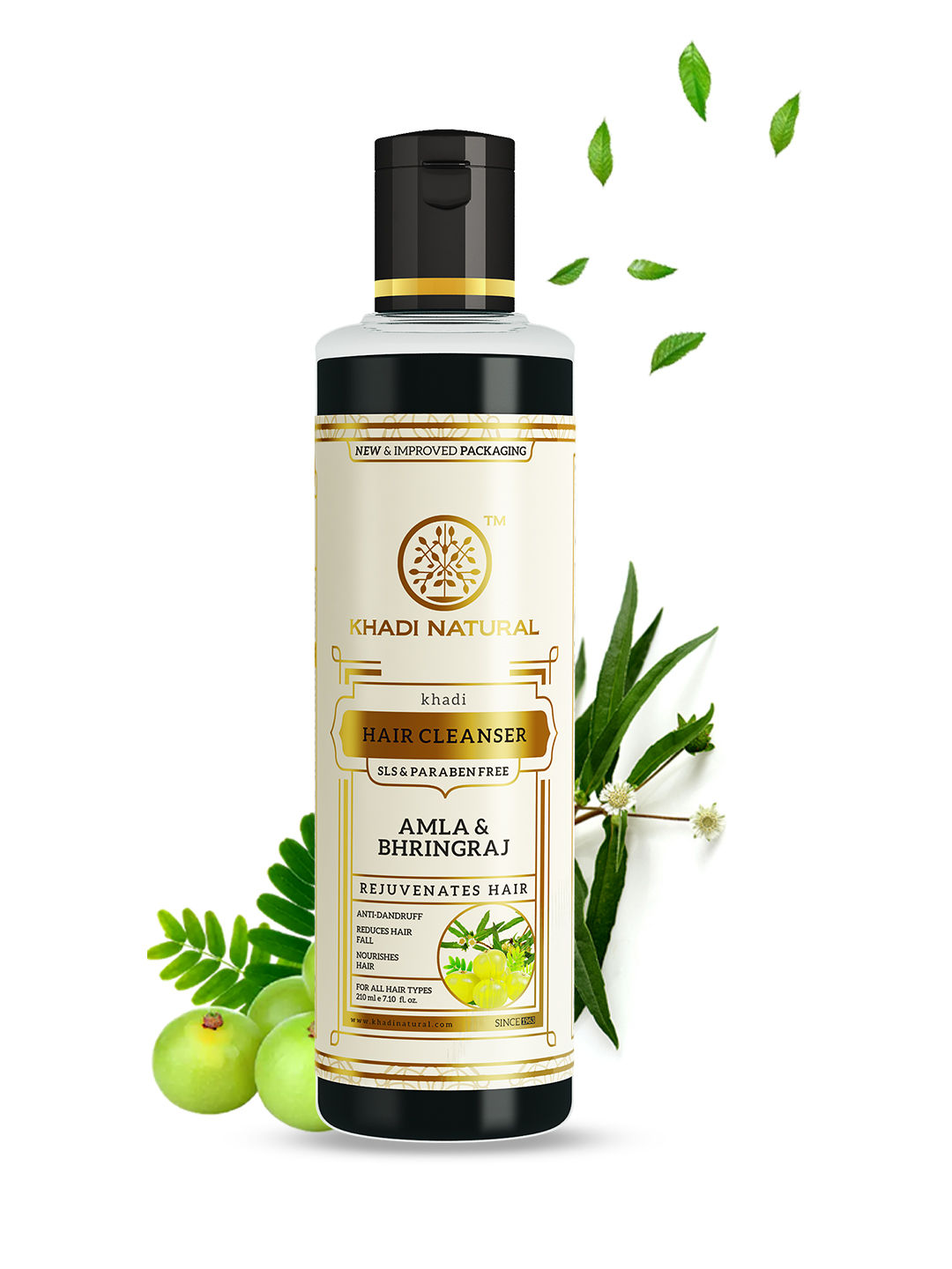 Buy Khadi Natural Ayurvedic Amla & Bhringraj Hair Cleanser Sls & Paraben Free (210 ml) Online ...