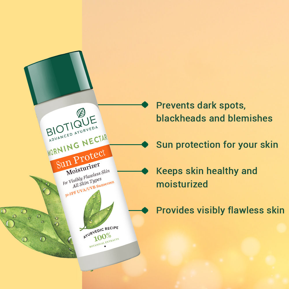 Biotique Morning Nectar Sun Protect Moisturizer (120 ml)