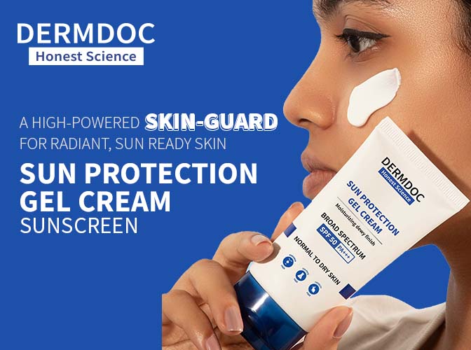 DermDoc UVA & UVB Broad Spectrum Sunscreen with SPF 50 & PA+++ (50 gm ...
