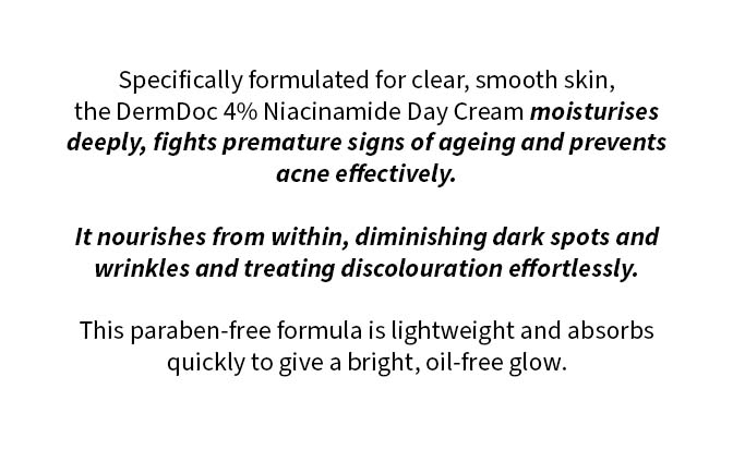 Dermdoc 4% Niacinamide Day Cream For Normal to Dry Skin Type (50 g)