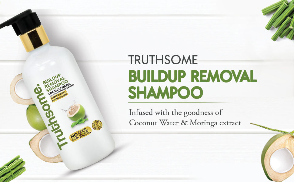 Truthsome Buildup Removal Shampoo with Coconut Water & Moringa Extract ...