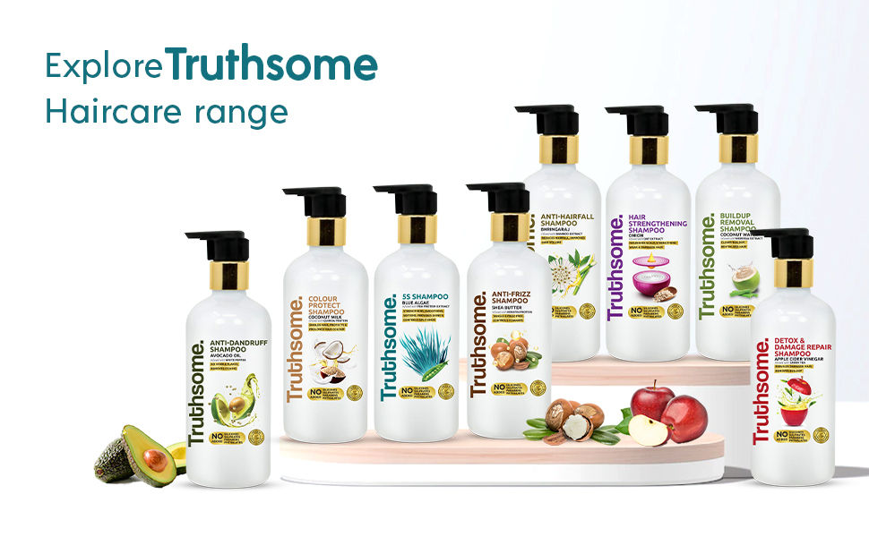 Truthsome 5S shampoo with Blue Algae & Pea Protein Extract, No ...