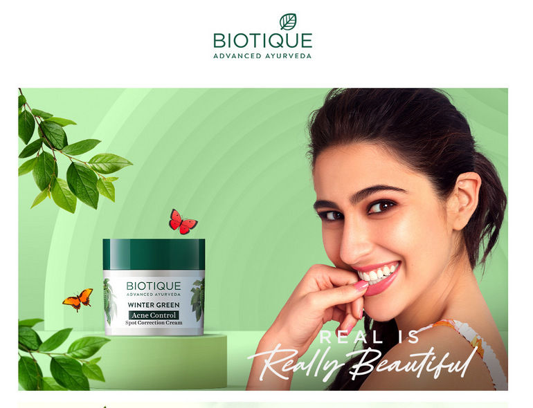 Buy Biotique Winter Green Spot Correcting Anti Acne Cream (15 g) Online | Purplle
