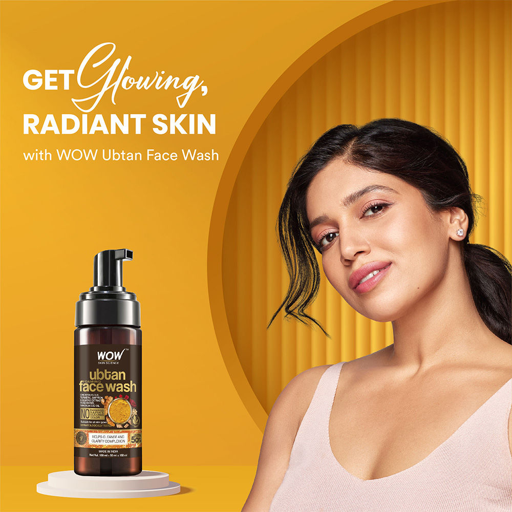 Buy WOW Skin Science Ubtan Foaming Face Wash With Pump (100 ml) Online ...