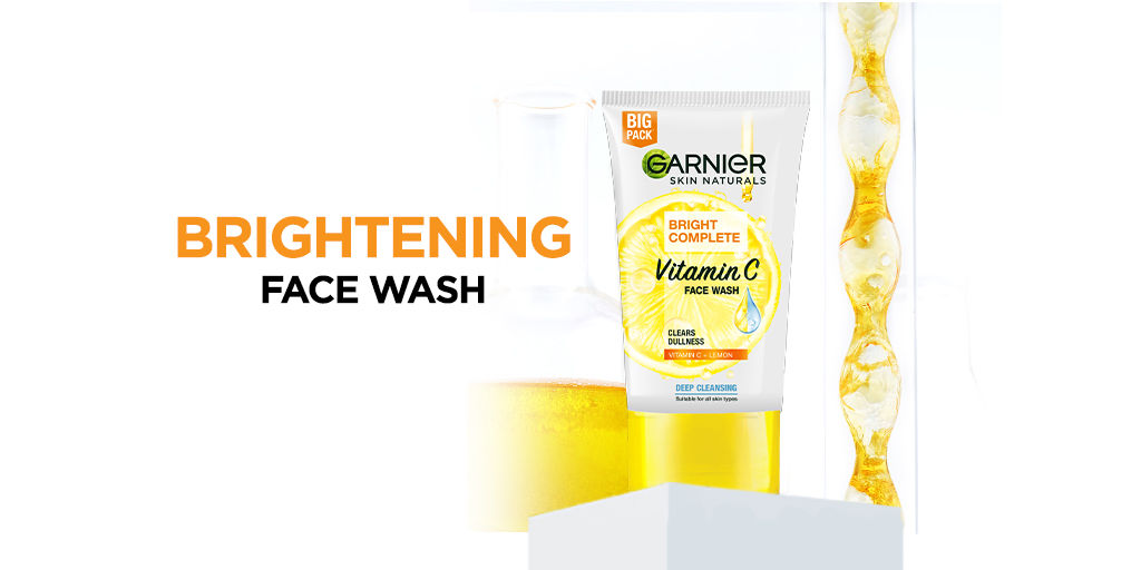 Garnier Bright Complete VITAMIN C Facewash (150 g) (Pack of 2)