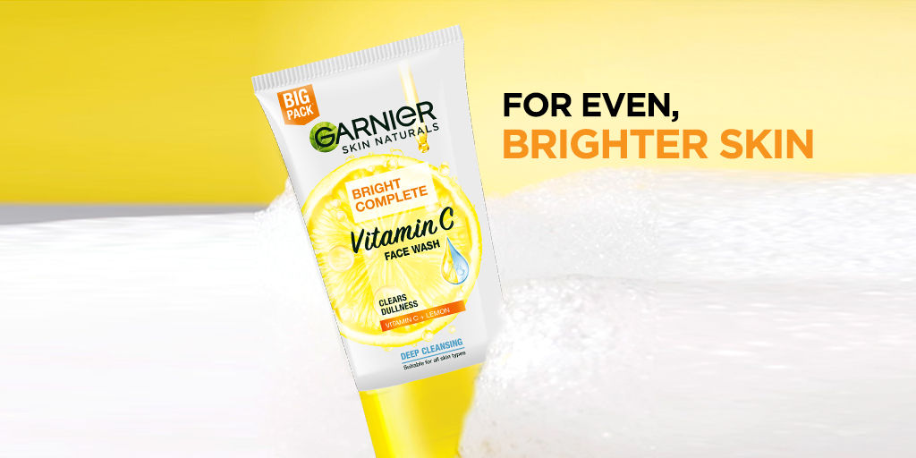 Garnier Bright Complete Vitamin C Facewash 150 G