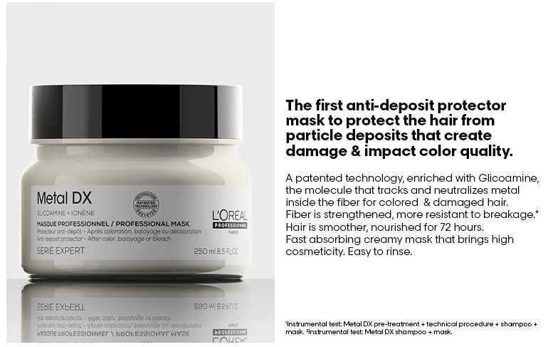 L’Oreal Professionnel Metal DX Hair Mask | Anti-Deposit Protector Hair ...