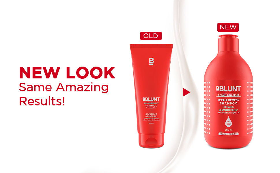 BBLUNT Repair Remedy Shampoo with Keratin & Argan Oil - 300 ml