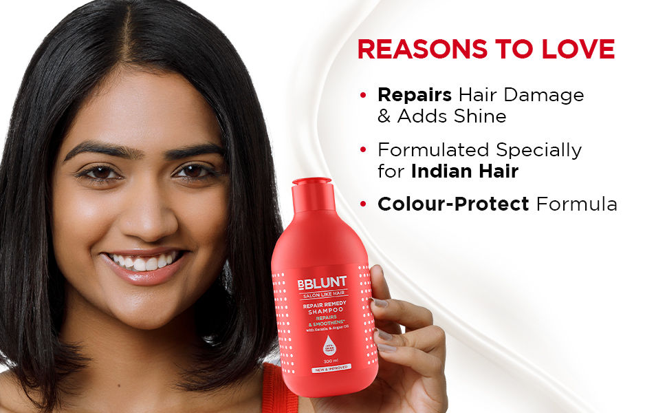 BBLUNT Repair Remedy Shampoo with Keratin & Argan Oil - 300 ml