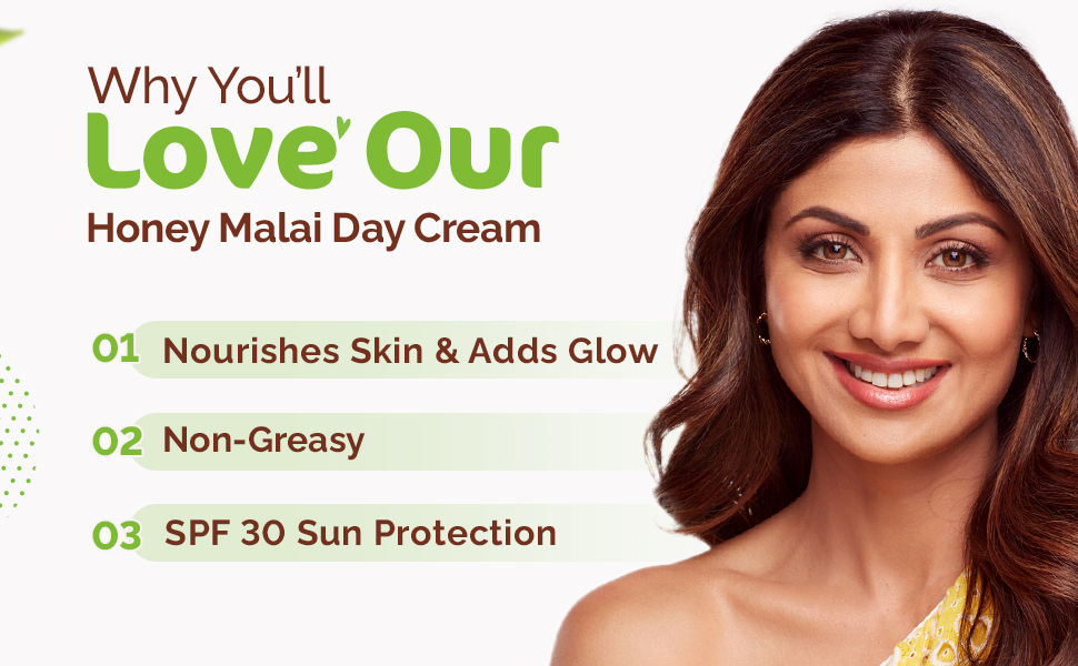 Mamaearth Honey Malai Day Cream with Honey & Malai for Nourishing Glow ...