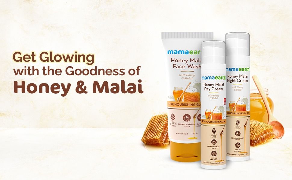 Mamaearth Honey Malai Night Cream with Honey & Malai for Nourishing ...