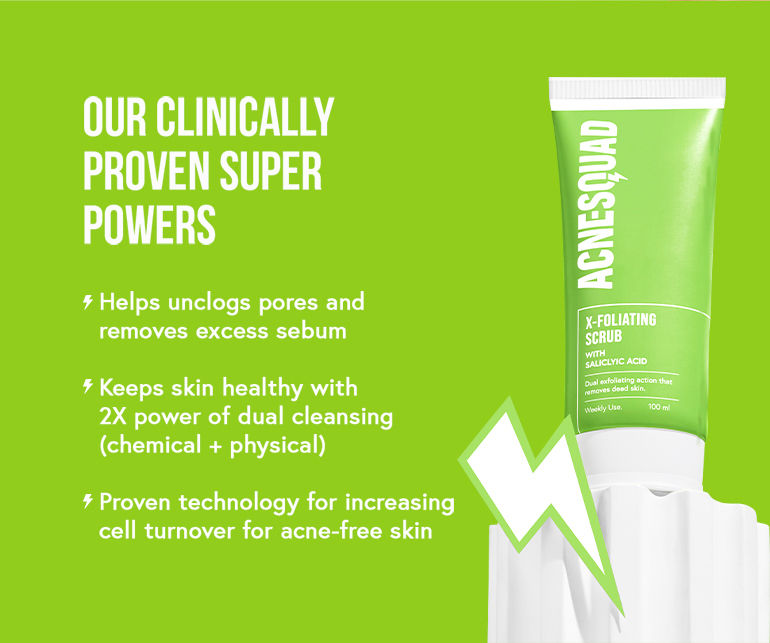 Acne Squad ASQ X-foliating Scrub With Salicylic Acid 100ml Acne Squad ASQ X-foliating Scrub With Salicylic Acid 100ml