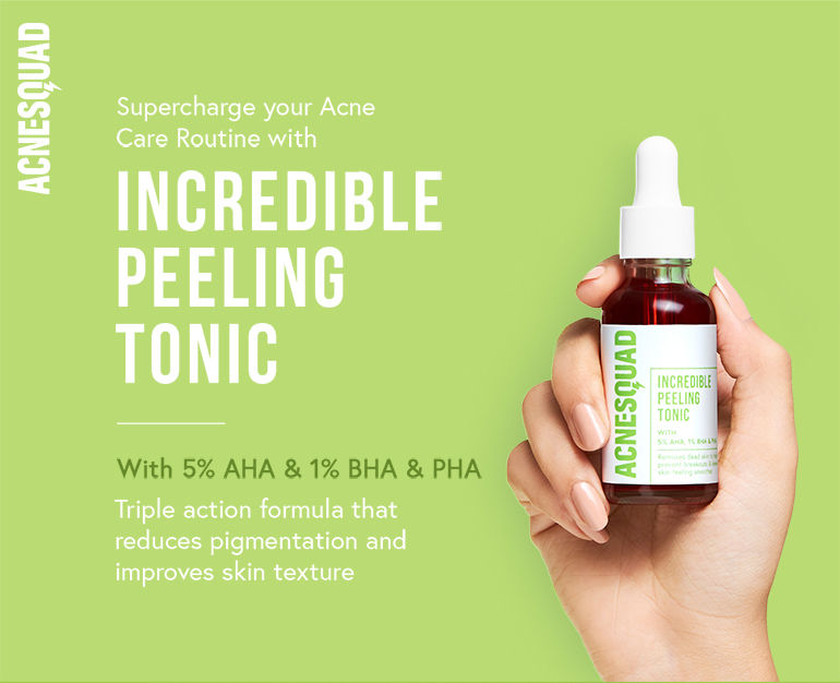 Acne Squad ASQ Incredible Peeling Tonic With 5% AHA & 1% BHA & PHA