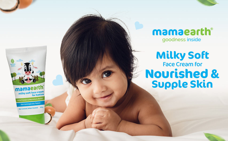 Mamaearth Milky Soft Baby Face Cream With Muru Muru Butter (50 g)