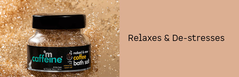 mCaffeine Coffee Epsom Bath Salt with Soothing Coffee-Vanilla Fragrance ...