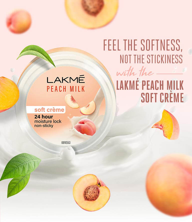 Buy Lakme Peach Milk Soft Creme Moisturizer 65 G Online Purplle
