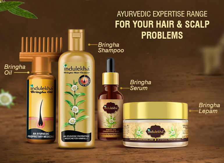 Indulekha Hairfall Control Combo Kit - Bringha Oil 100ml + Bringha ...