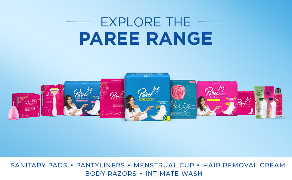 Paree Dry Feel XL Sanitary Pads for Women with leakage Protection and ...