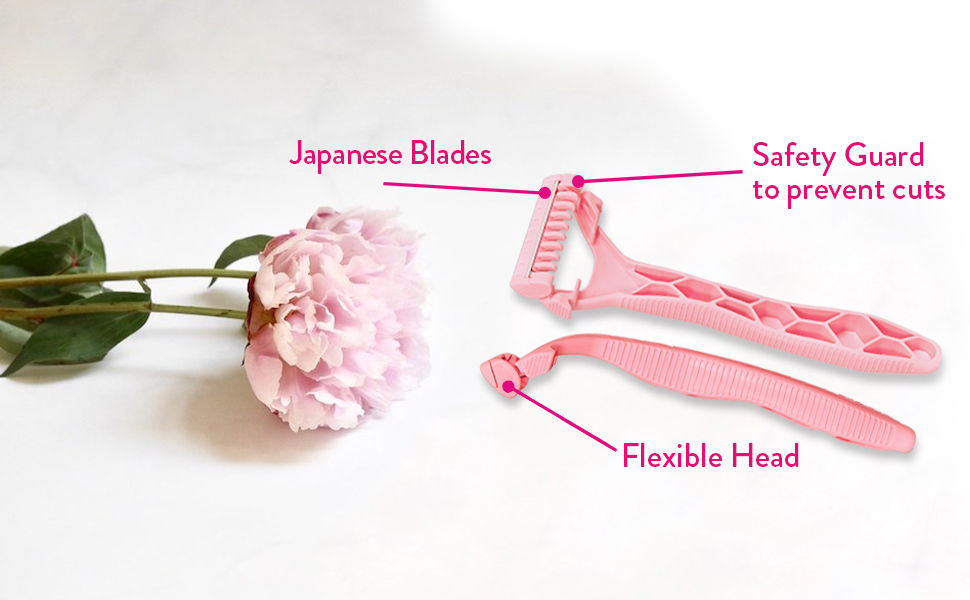 Paree Prima Full Body Razors for women with 4 blade technology and ...
