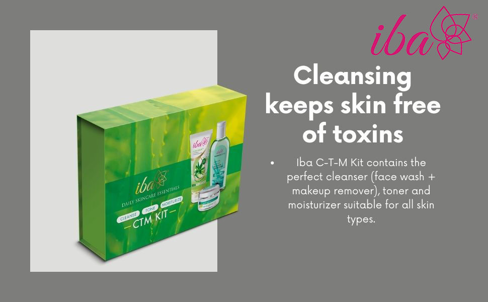 Iba CTM Kit (Cleanse-Tone-Moisturize) for Crystal Clear Skin