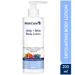 WishCare 10% AHA + 1% BHA Body Lotion - Smooths Rough & Bumpy Skin ...
