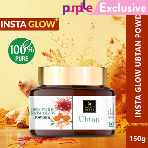 Good Vibes 100% Pure Insta Glow Powder - Ubtan (150g)