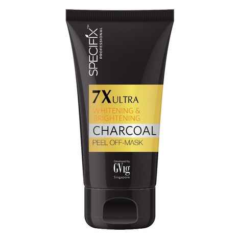 Specifix 7X Ultra Whitening & Brightening Charcoal Peel off Mask (100 g)