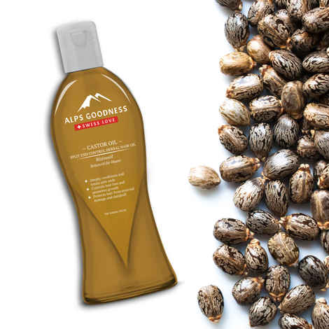 Buy Alps Goodness Herbal Hair Oil - Castor (100 ml) Online | Purplle
