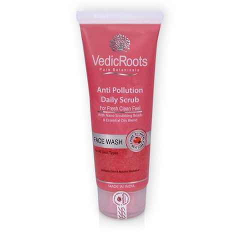 Vedic Roots Anti Pollution Daily Scrub Face Wash-(120 ml)