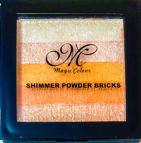 Magic Colour Makeup Shimmer Powder Brick (10 gm, Coral Candy)