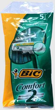 Buy BIC Comfort 2(Pack of 5) (Double blade) Online | Purplle