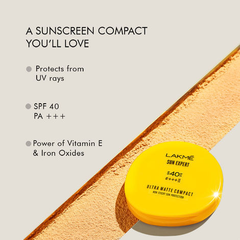 Buy Lakme Sun Expert Ultra Matte SPF 40 PA+++ Compact (7 g) Online ...