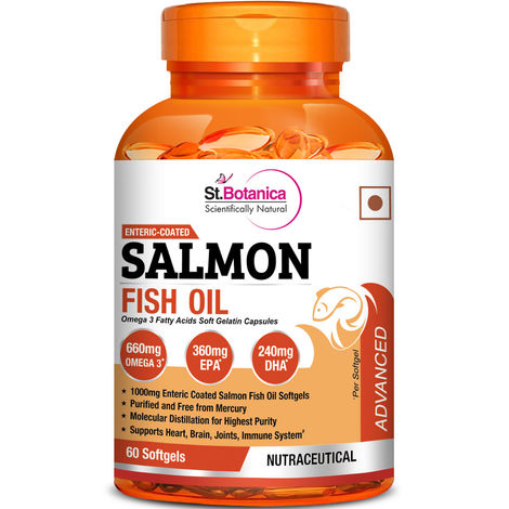 Buy St.Botanica Enteric-Coated Salmon Fish Oil Omega 3 - 60 Softgels ...