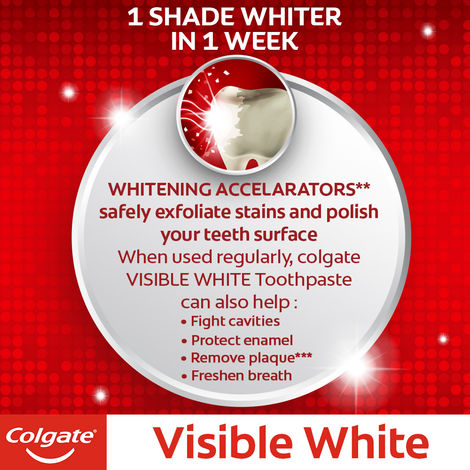 Colgate Visible White Dazzling White Toothpaste Sparkling Mint (200 g ...