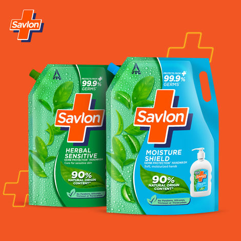 Savlon Moisture Shield Germ Protection Liquid Handwash Refill Pouch, 1500ml