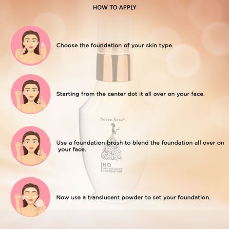 Seven Seas Jewel HD Foundation 60ML (Skin)