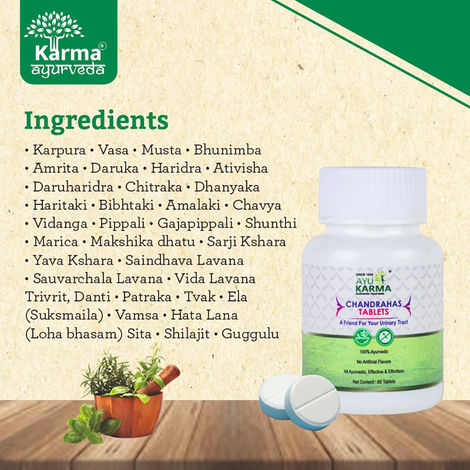Ayukarma Ayurvedic Natural Chandrahas Tablets | Boosts Stamina | Blood ...