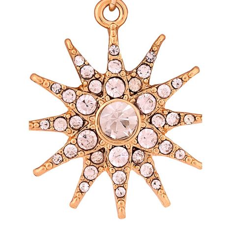 Lilly & Sparkle Gold Toned Statement Crystal Studed Star Shaped Dangler ...