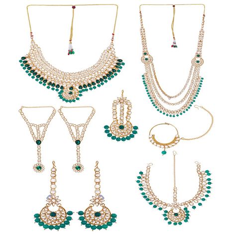 Crunchy Fashion Crunchy Fashion Traditional Gold-Plated Latest Kundan ...