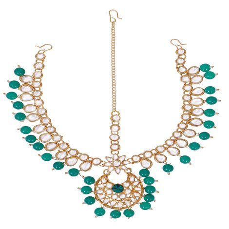 Crunchy Fashion Crunchy Fashion Traditional Gold-Plated Latest Kundan ...